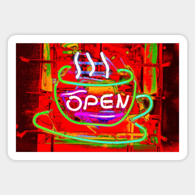 Hot Java - Neon - Sticker | TeePublic